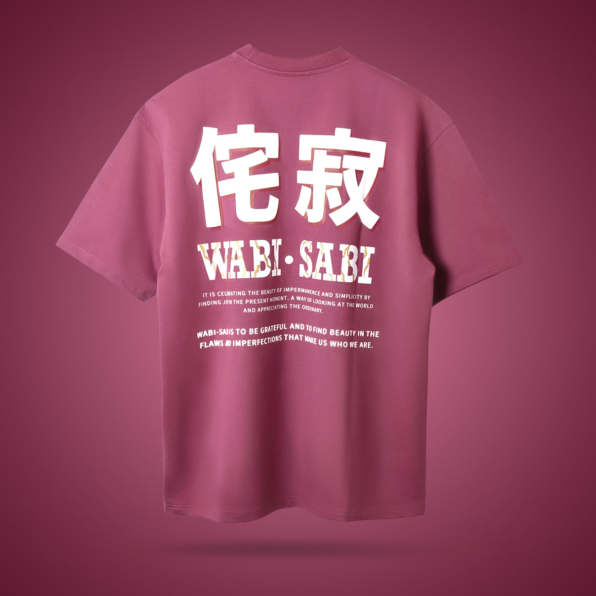 Wabi-Sabi oversized T-SHIRT – NO FINISHING LINE